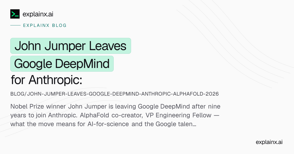 John Jumper Leaves DeepMind for Anthropic: AlphaFold Nobel Laureate ...