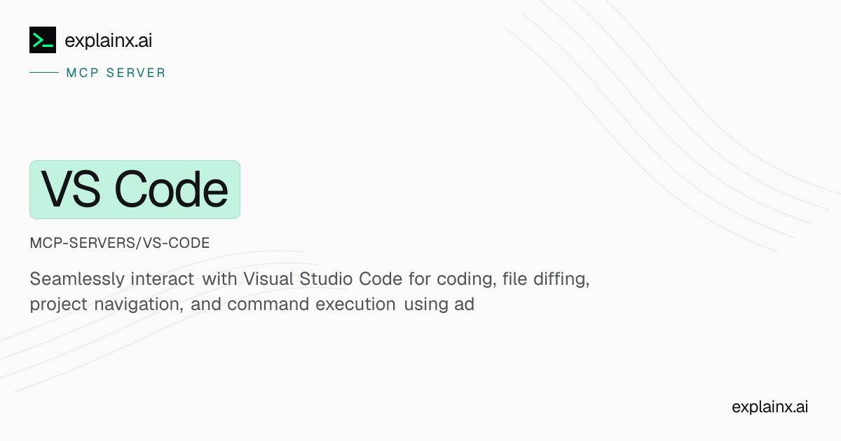 VS Code — MCP server | explainx.ai | explainx.ai