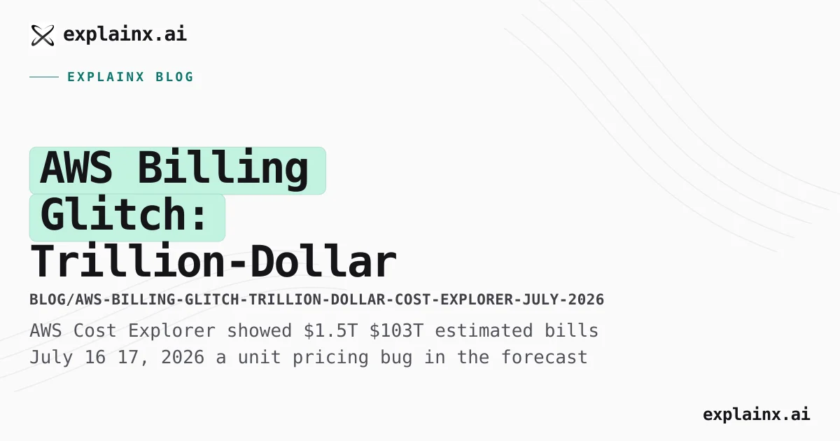 AWS Cost Explorer Bug — Trillion Dollar Bills | explainx.ai Blog ...