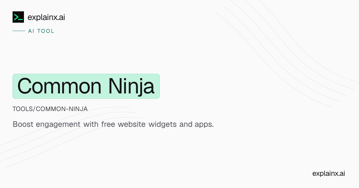 Common Ninja — AI tool | explainx.ai | explainx.ai