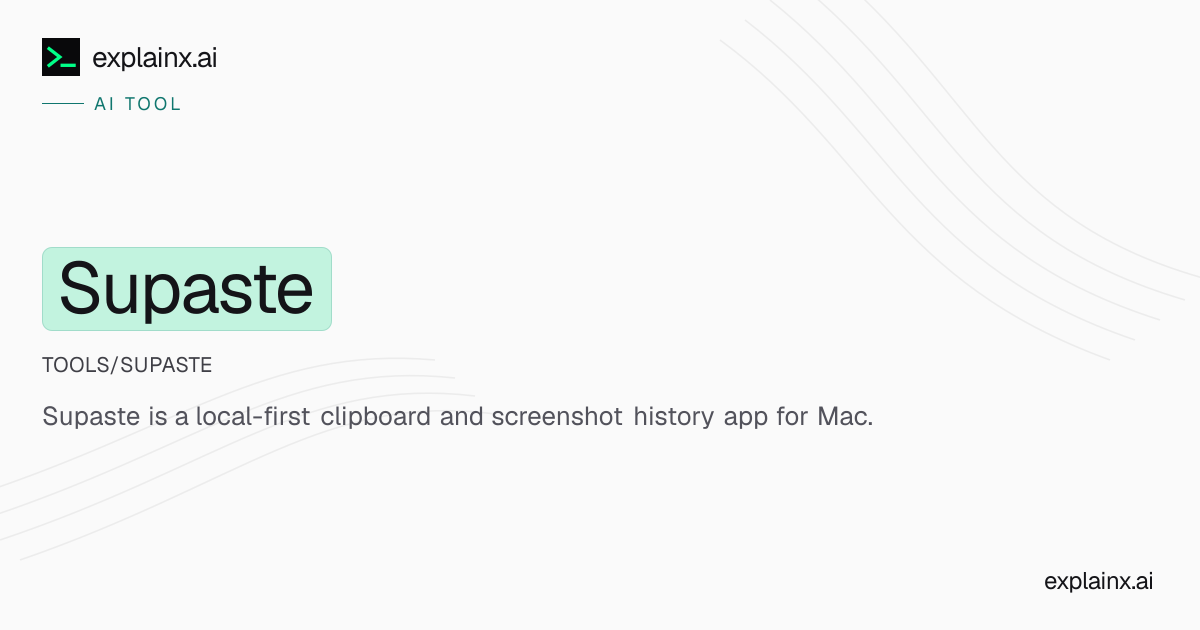 Supaste — AI tool | explainx.ai | explainx.ai